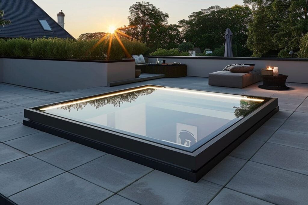 Framed Double Glazed Skylight 1000 × 2000 mm
