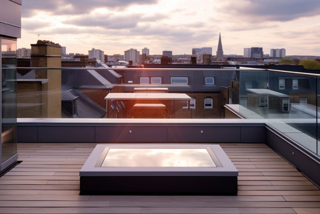 Framed Walk-on Double Glazed Skylight 1000 X 1000 mm