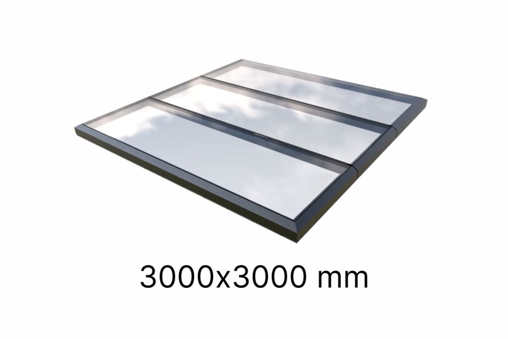 Framed Mоdular Skylight 3000 x 3000 mm - Saris-Extensions.co.uk