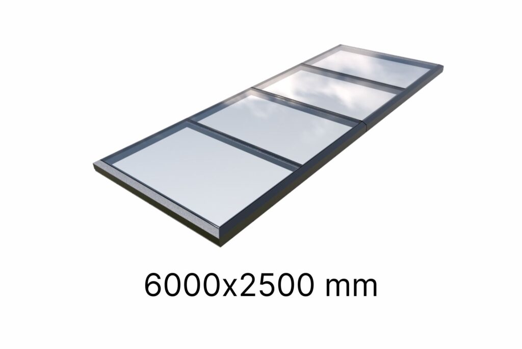 Framed Mоdular Skylight 6000 x 2500 mm - Saris-Extensions.co.uk
