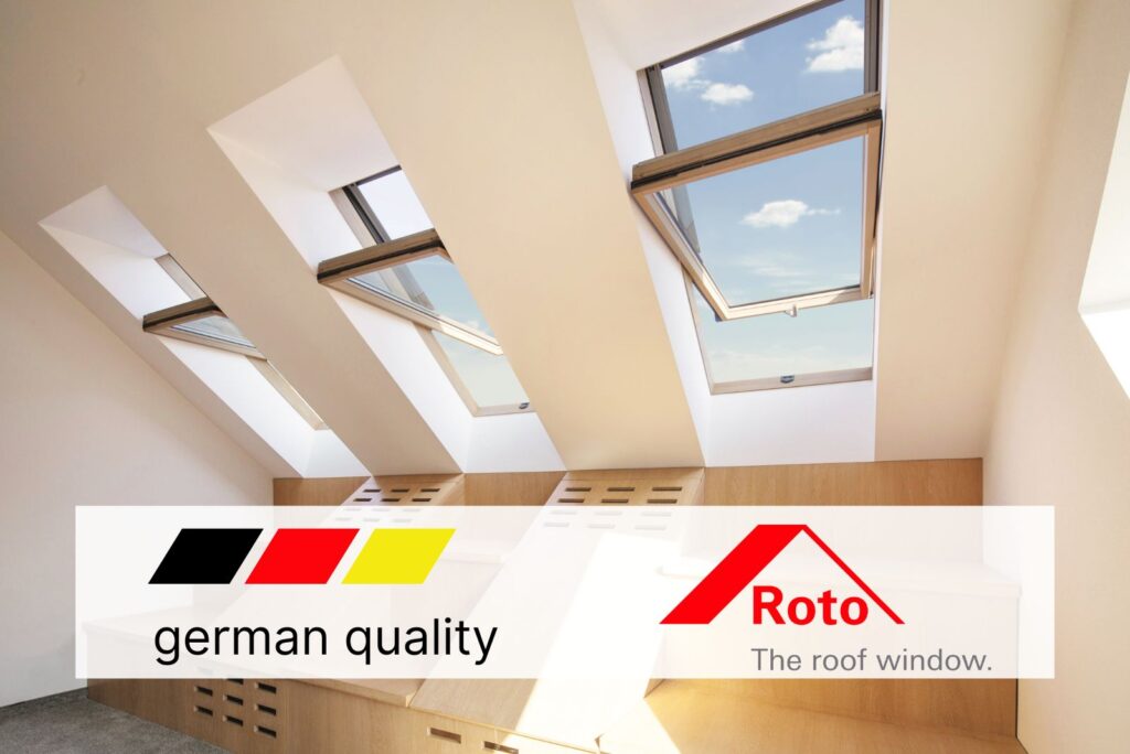 Roto Pitched Roof Skylight Center-Pivot 74 x 140 cm PVC